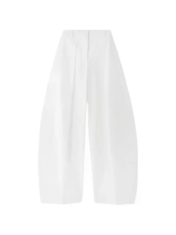 Jacquemus Le Pantalon Ovalo Pleated Trousers - White
