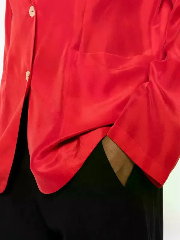 P.a.r.o.s.h Saxon Patch-pocket Blazer - Red