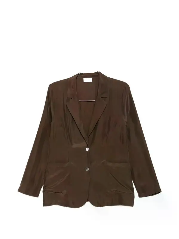 P.a.r.o.s.h Saxon Button Patch-pocket Blazer - Brown