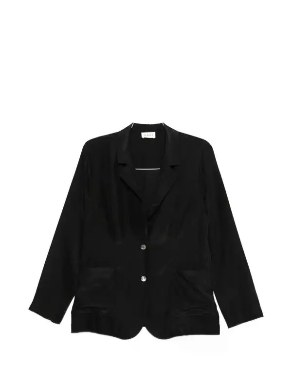 P.a.r.o.s.h Saxon Button Patch-pocket Blazer - Black