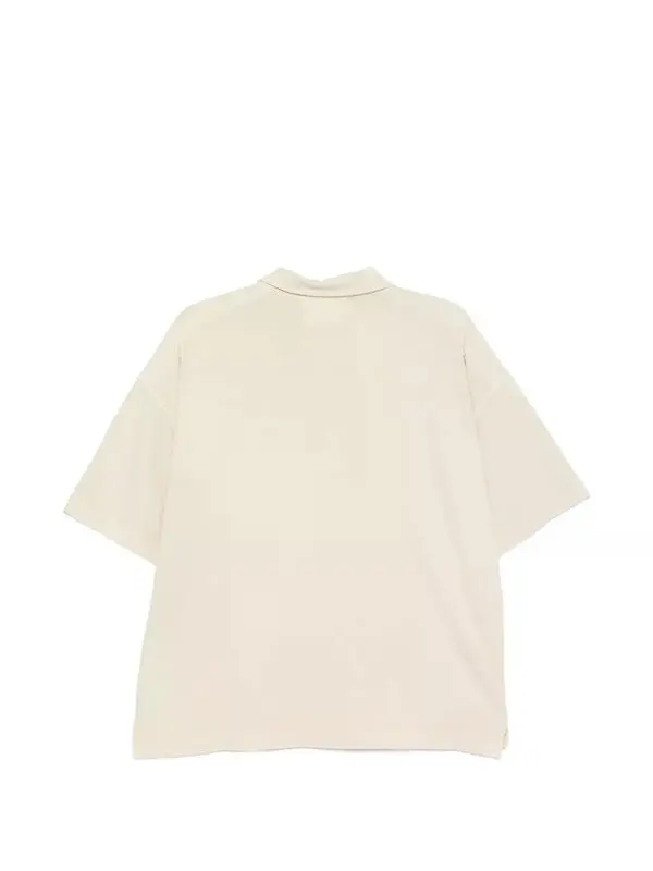 C.P. COMPANY Embroidered Polo Shirt - Neutrals