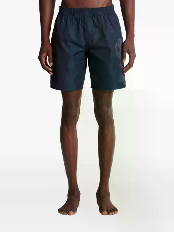 Balmain Logo Swim Shorts - Blue
