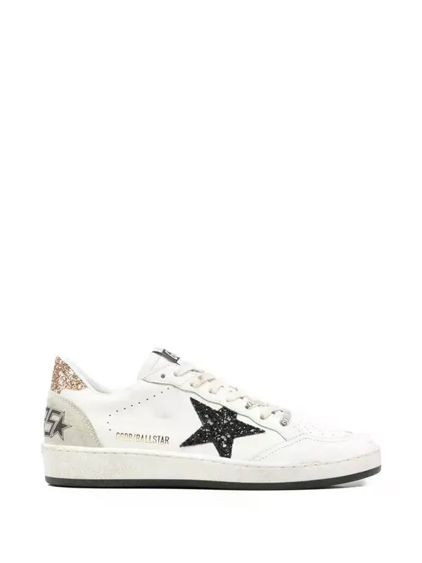 GOLDEN GOOSE Star Detail Leather Sneakers - White