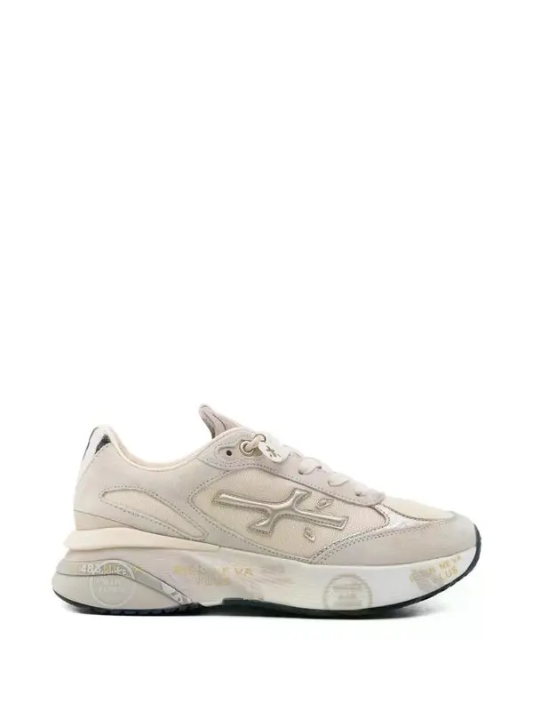 Premiata Logo-pendant Sneakers - Neutrals