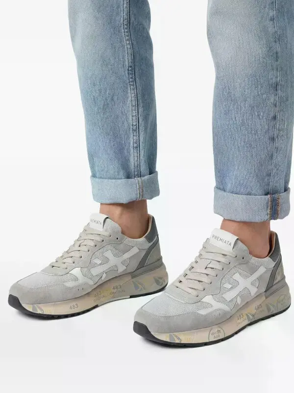 Premiata Mick 0.1 8117 Perforated Sneakers - Grey