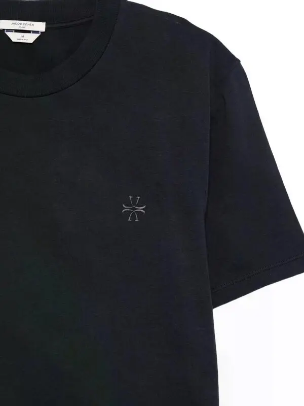 Jacob Cohen Crew-neck Logo-detail T-shirt - Blue