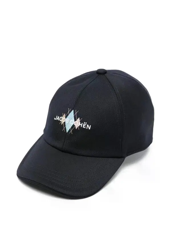 Jacob Cohen Argyle Baseball Cap - Blue