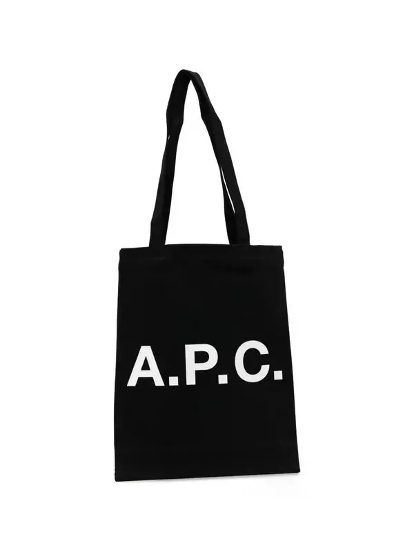A.p.c. Text Shoulder Bag - Black