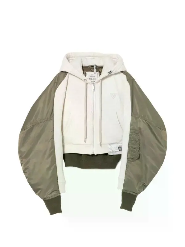 Mihara Yasuhiro Logo-patch Hooded Jacket - Neutrals