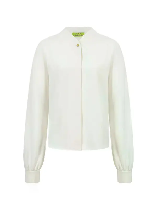 Shanghai Tang Jade Long-sleeve Blouse - Neutrals