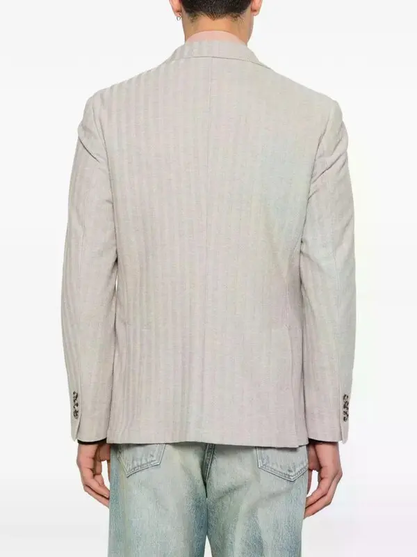 MANUEL RITZ Buttoned Pocket Blazer - Neutrals