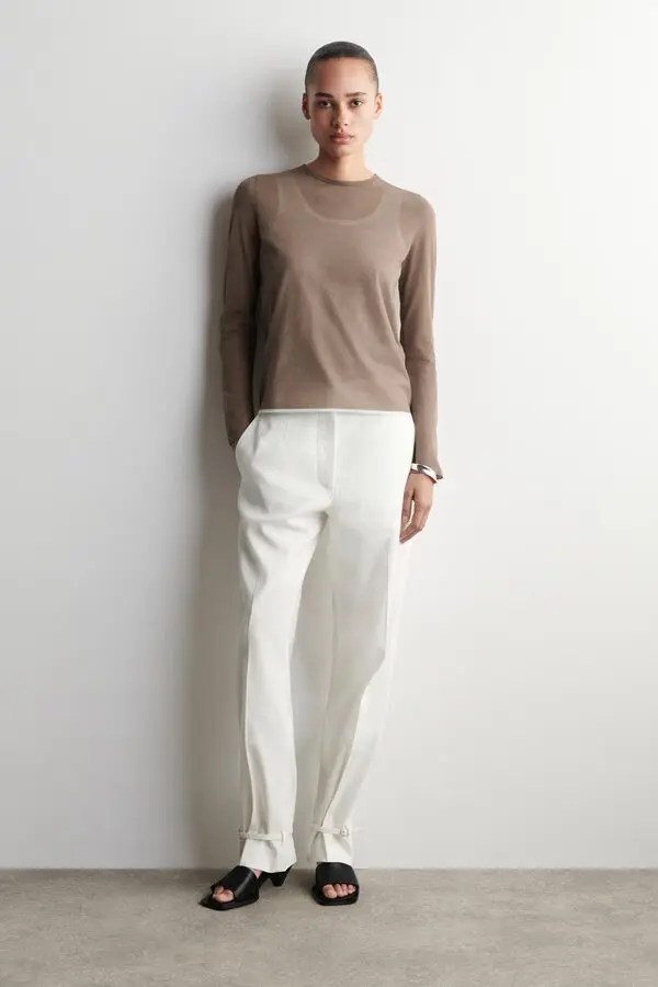 Cos Layered Knit Long-sleeve Top