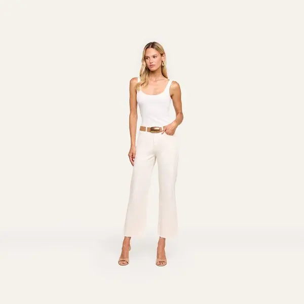 L'AGENCE Wanda Cropped Wide-leg Jean