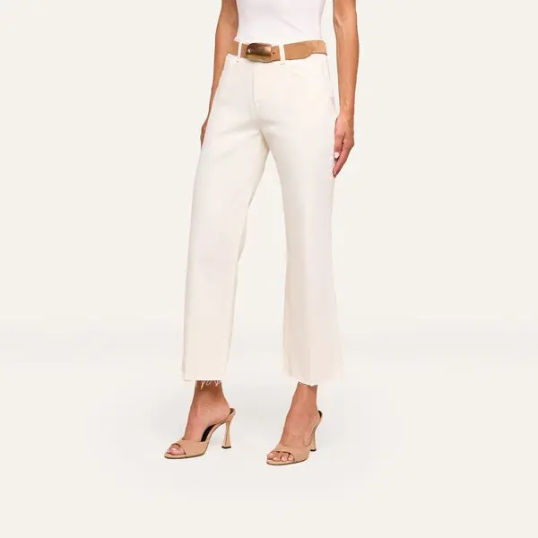 L'AGENCE Wanda Cropped Wide-leg Jean