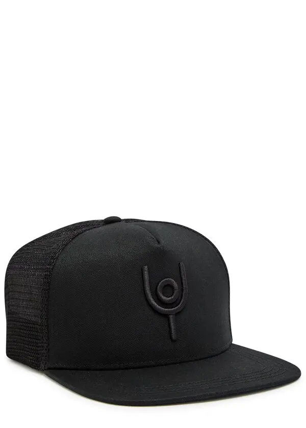 NOW YOU LIVE Logo-embroidered Twill Trucker Cap - Black