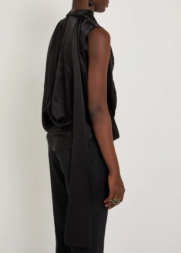 ROKSANDA Vesper Draped Silk Top
