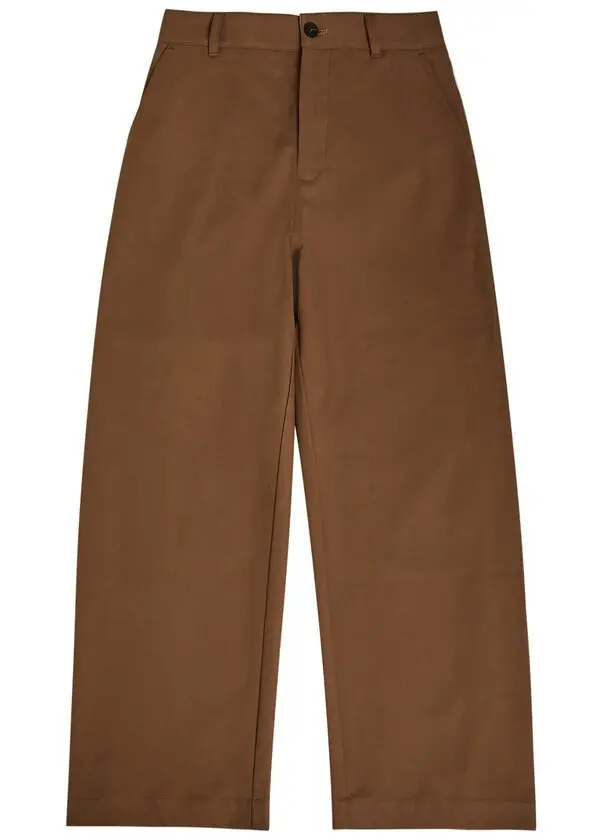 Studio Nicholson Bosworth Curved-leg Cotton Trousers