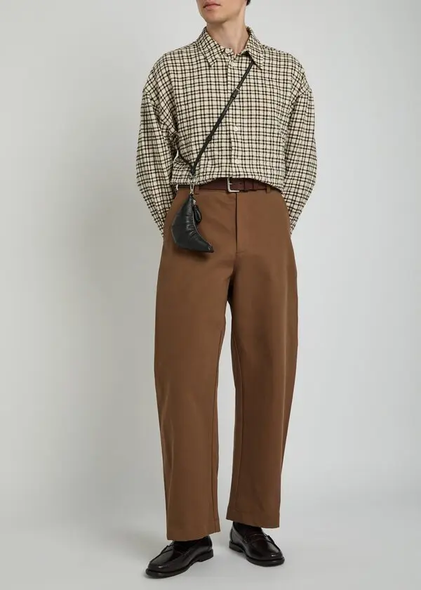 Studio Nicholson Bosworth Curved-leg Cotton Trousers