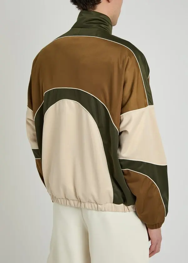 Amiri Panelled Satin-twill Track Jacket - Multicoloured 1