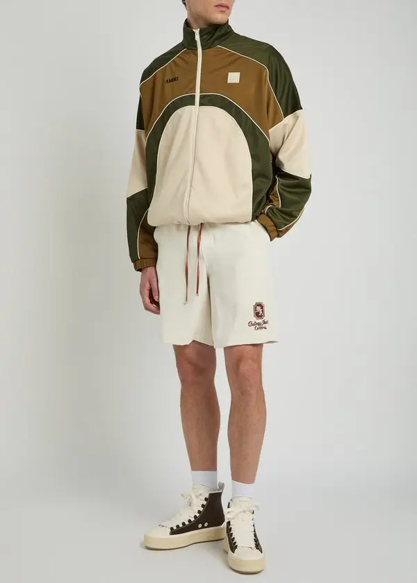Amiri Panelled Satin-twill Track Jacket - Multicoloured 1