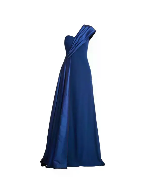 Tadashi Shoji One-shoulder Draped Gown