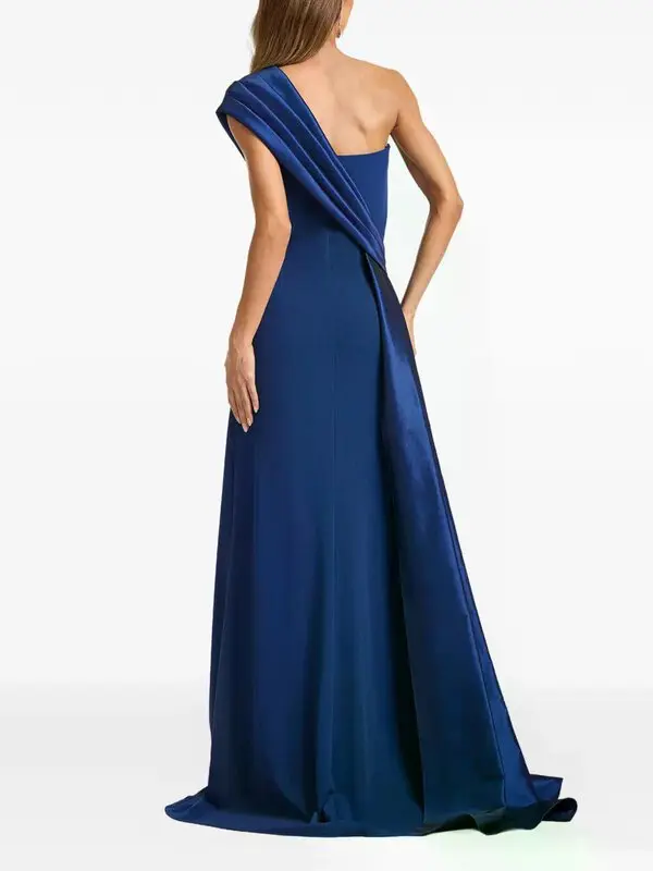 Tadashi Shoji One-shoulder Draped Gown