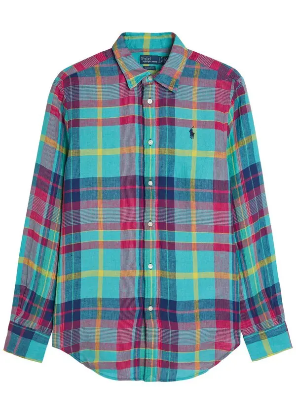 Polo Ralph Lauren Plaid Linen Shirt - Multicoloured 1