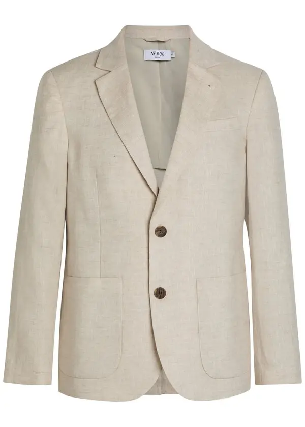 WAX LONDON Fintry Linen Blazer - Beige