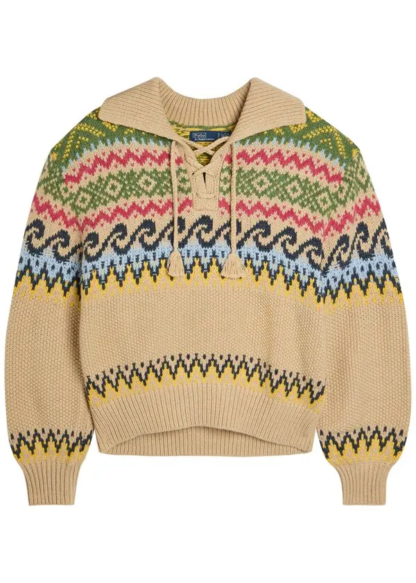 Polo Ralph Lauren Patterned Cotton-blend Jumper - Multicoloured 1