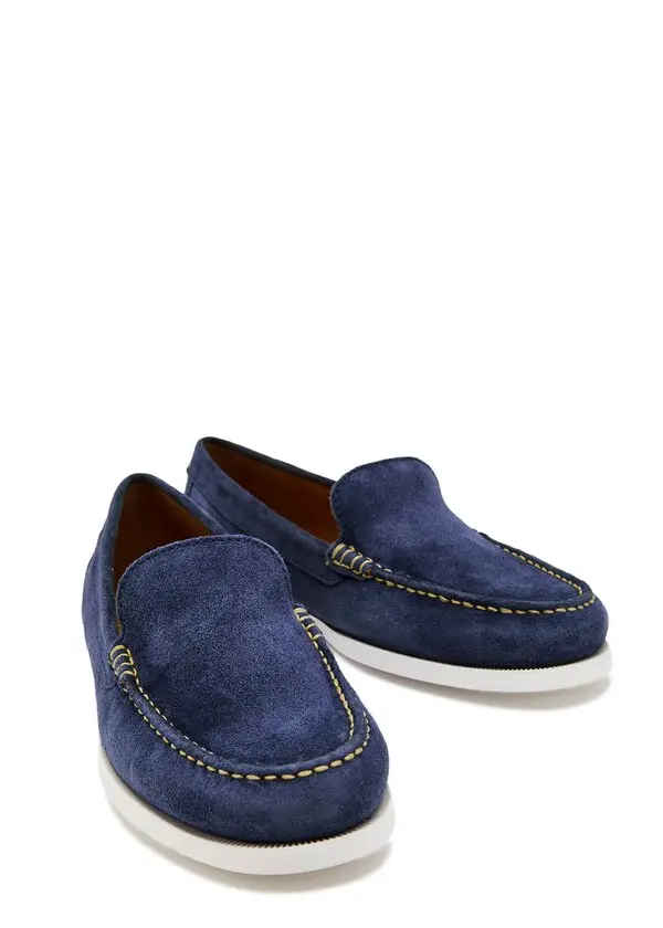 Polo Ralph Lauren Merton Suede Loafers - Navy