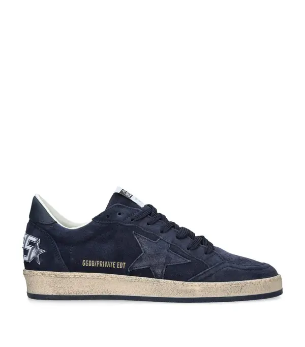 GOLDEN GOOSE Suede Ball Star Sneakers - Navy