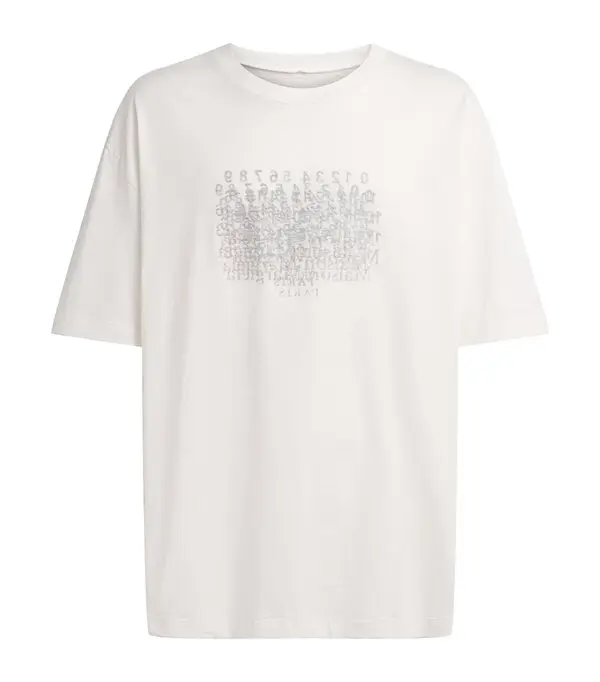 MAISON MARGIELA Cotton Numeric T-shirt - White