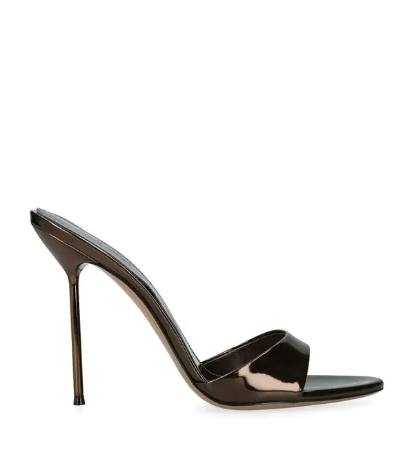 Paris Texas Patent Leather Lidia Mules 105 - Brown