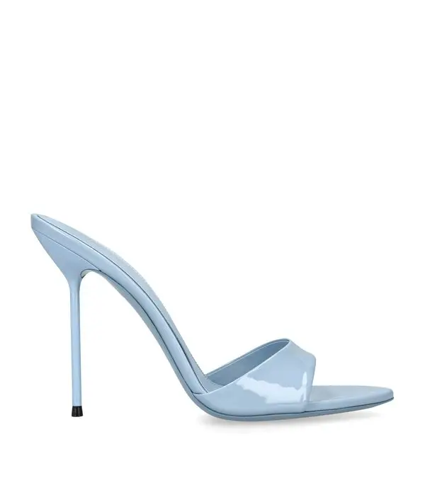 Paris Texas Patent Leather Lidia Mules 105 - Blue