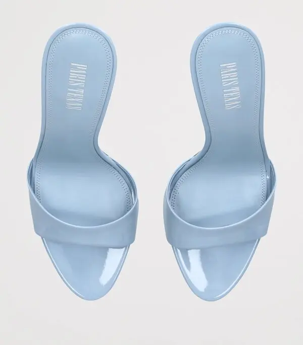 Paris Texas Patent Leather Lidia Mules 105 - Blue