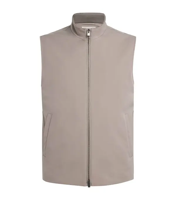Agnona Technical Fabric Gilet