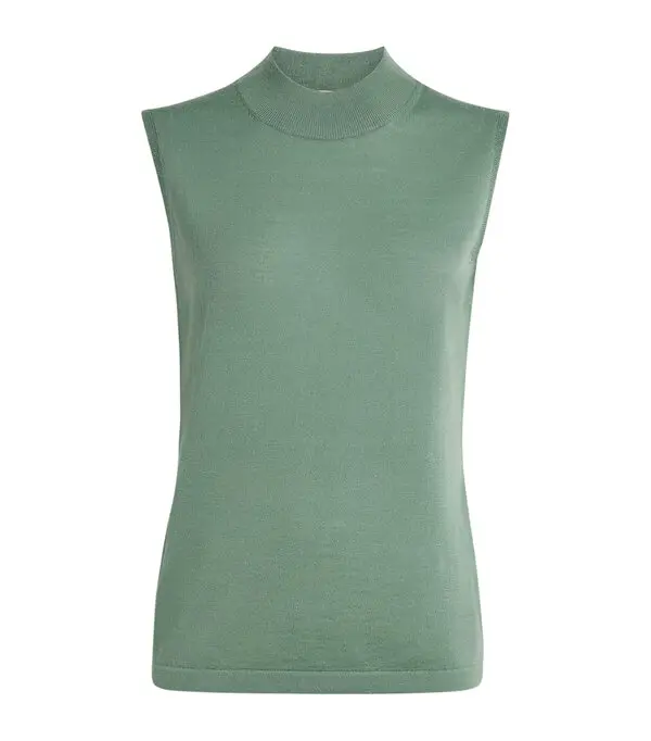 Falke Merino Wool Sleeveless Top - Green