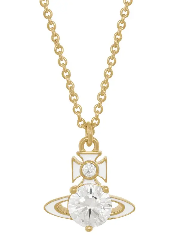 VIVIENNE WESTWOOD Millie Crystal-embellished Orb Necklace - Gold