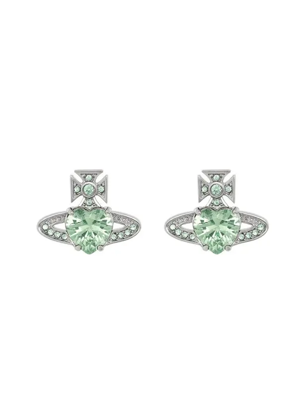 VIVIENNE WESTWOOD Ariella Crystal-embellished Orb Stud Earrings - Green