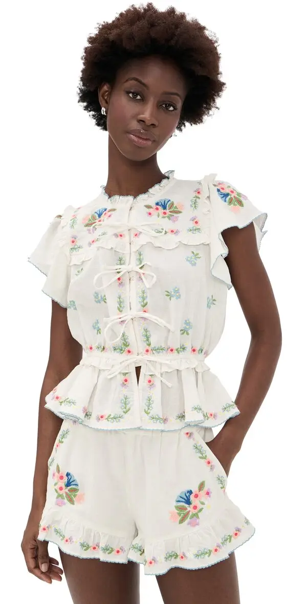 Show Me Your Mumu Romey Top - Wild Meadow Embroidery