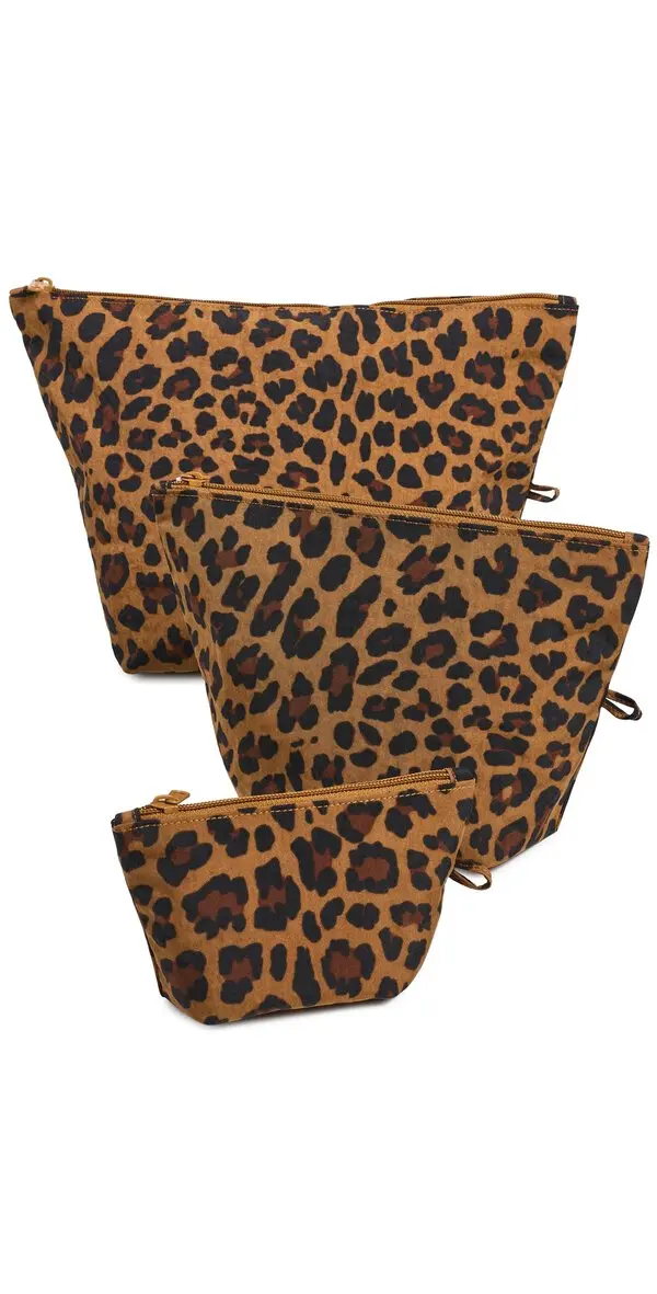 Baggu Printed Pouch Set - Leopard