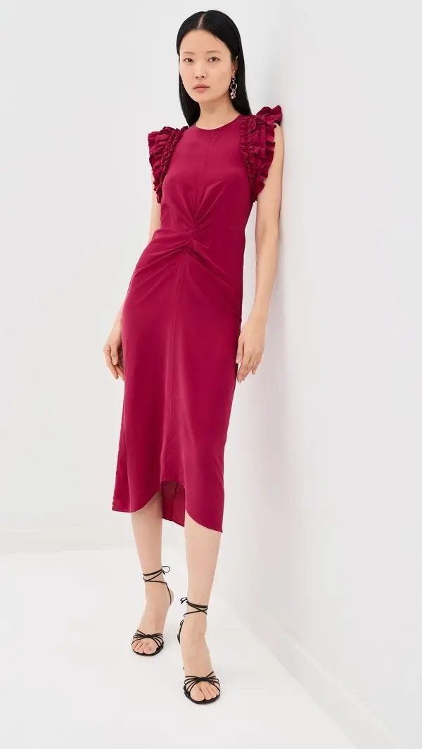 Isabel Marant Étoile Teriany Silk Midi Dress