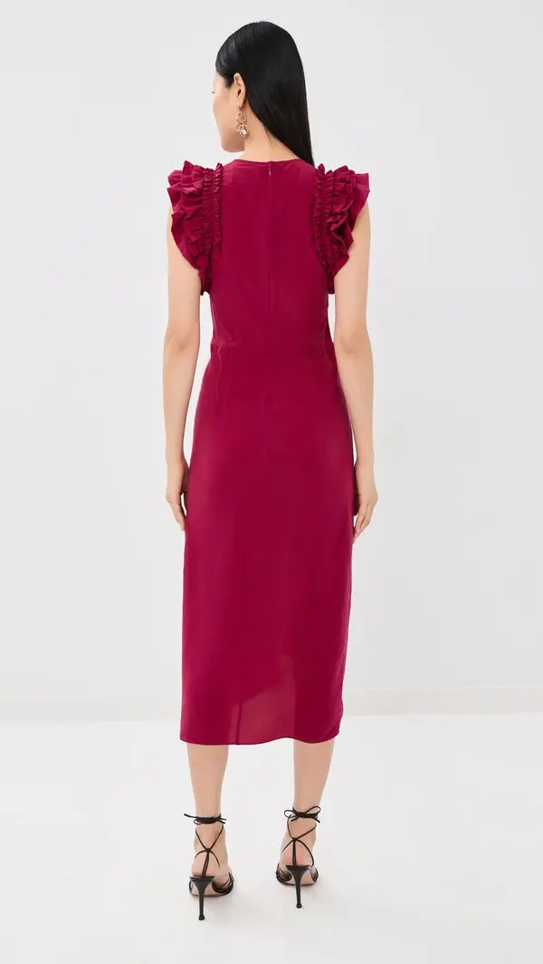 Isabel Marant Étoile Teriany Silk Midi Dress