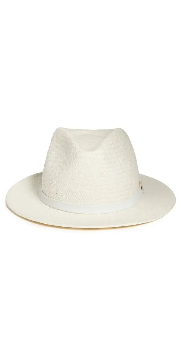 Rag & Bone Packable Straw Fedora - Ivory