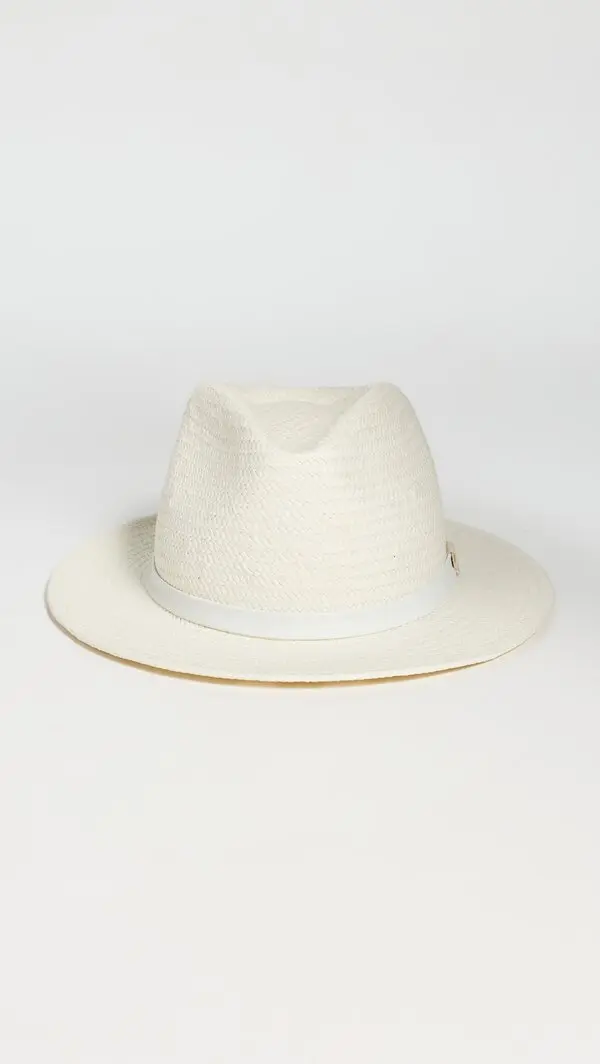 Rag & Bone Packable Straw Fedora - Ivory