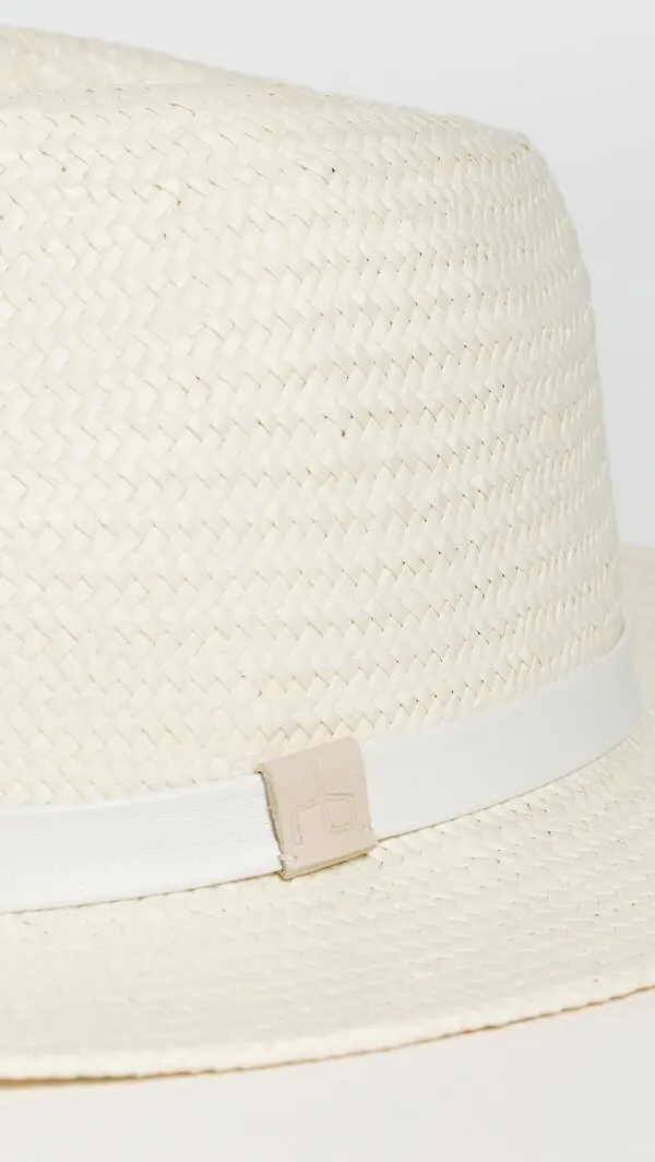 Rag & Bone Packable Straw Fedora - Ivory