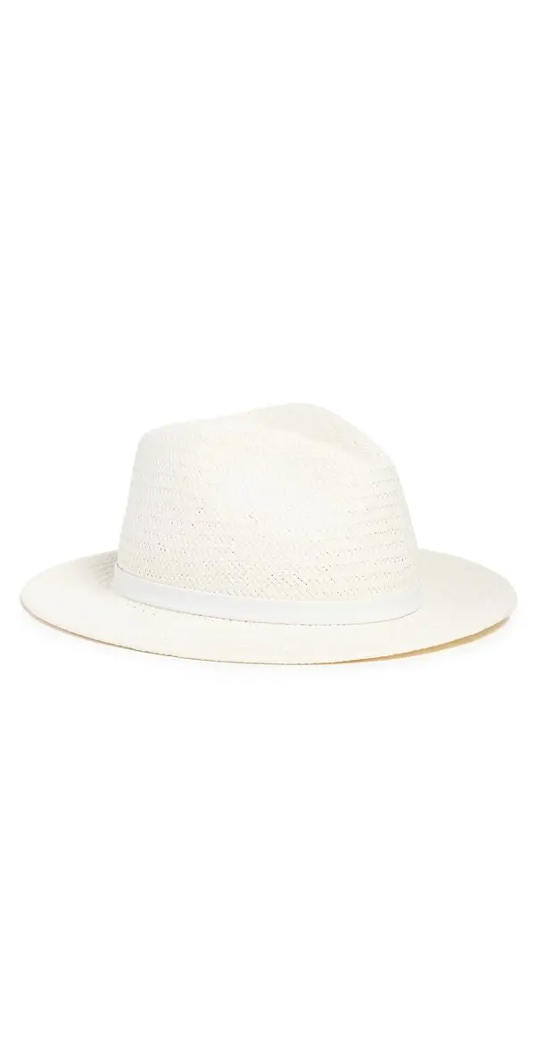 Rag & Bone Packable Straw Fedora - Ivory