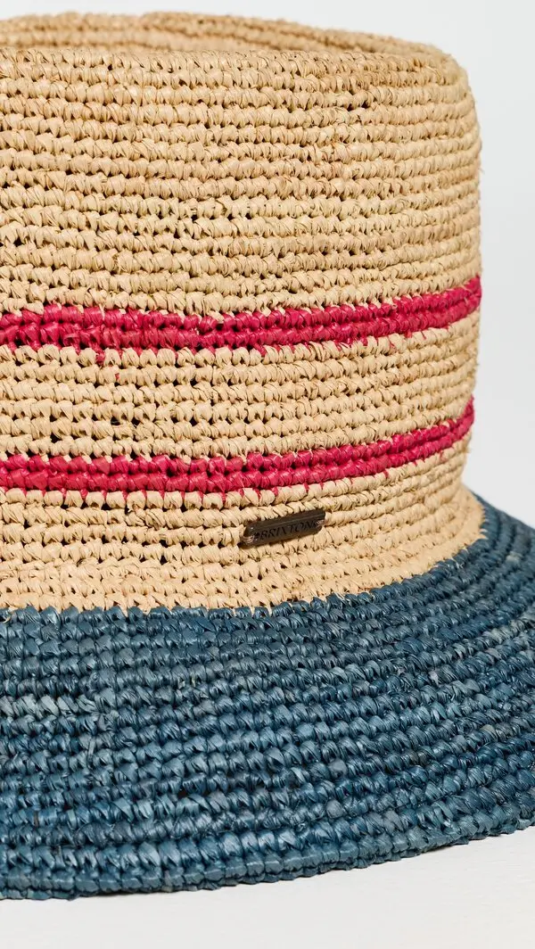 Brixton Ellee Straw Bucket Hat