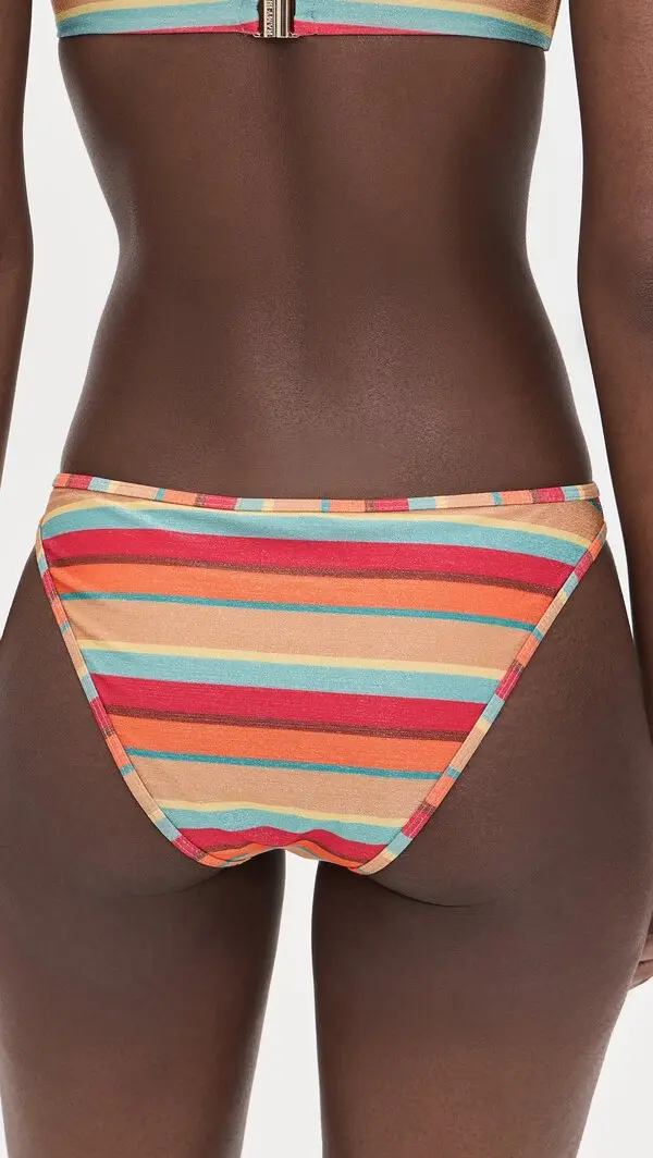 Ramy Brook Striped Isla Bikini Bottoms