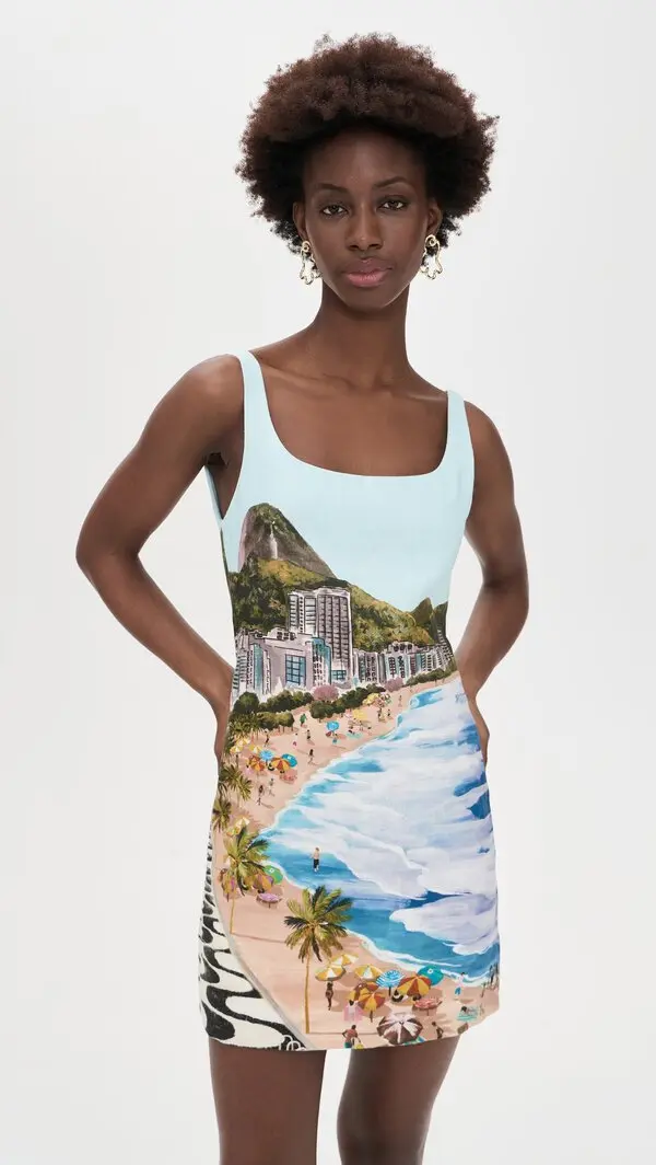 Farm Rio Copacabana Beach Mini Dress